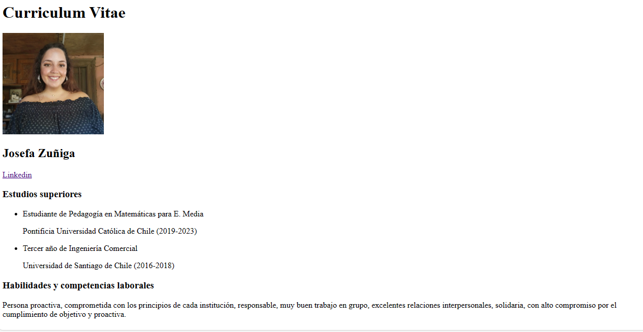 CV-Josefa Zuñiga Nuñez